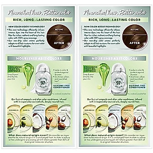 Garnier Hair Color Nutrisse Nourishing Creme, 50 Medium Natural Brown (Truffle) Permanent Hair Dye, 2 Count (Packaging May Vary)