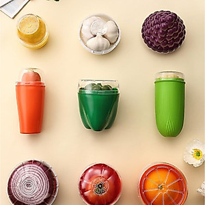 XIZHI 2 Pack Onion Storage Containers Reusable Refrigerator Onion Saver Container Keep Onion Fresh for Leftover Onion Storage Holder for Fridge