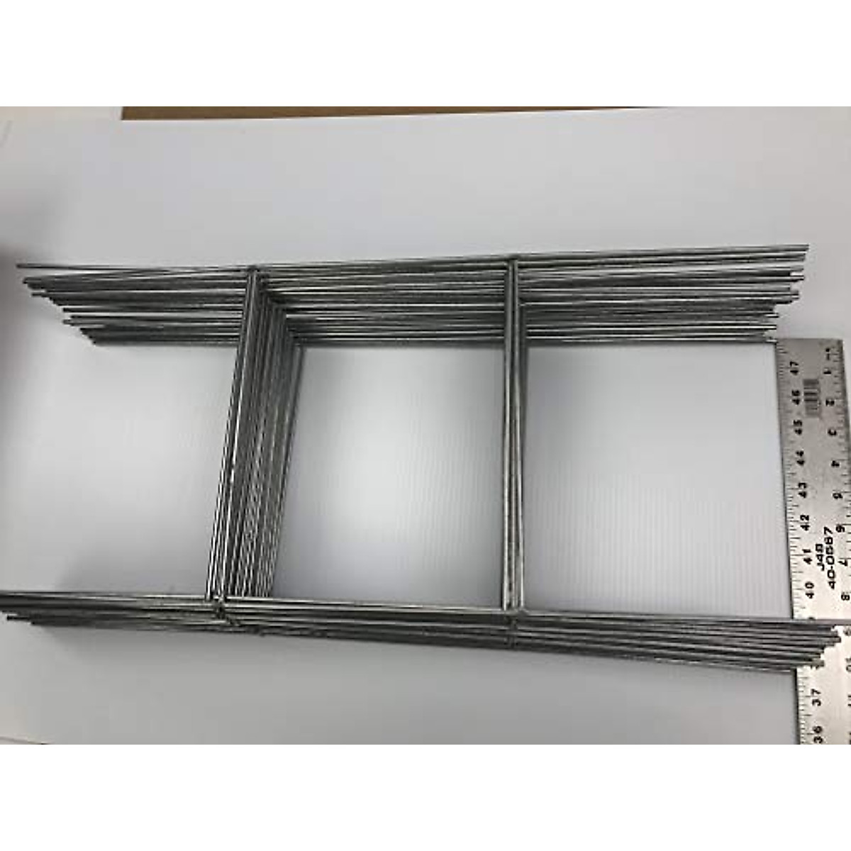 Durable Yard Signs Stake Pack of 100 Metal Stake Double H-Frame 10 inch x 24 inch x 9 Gauge Galvanized Wire Stake Signs Holder, fit 4mm or 5mm Corrugated SignsF