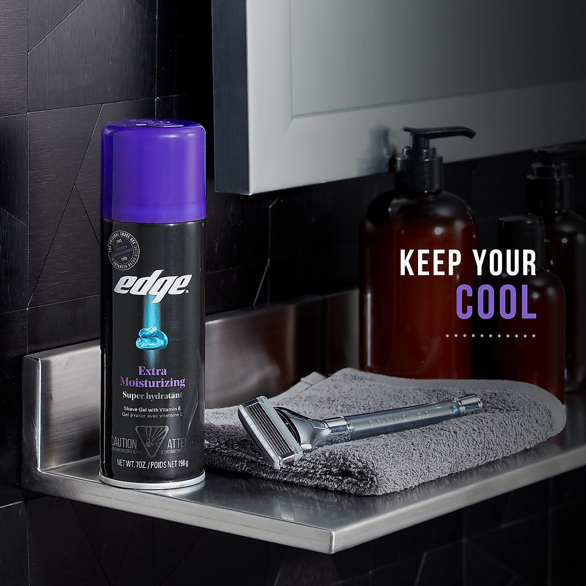 Edge Extra Moisturizing Shaving Gel, 198g