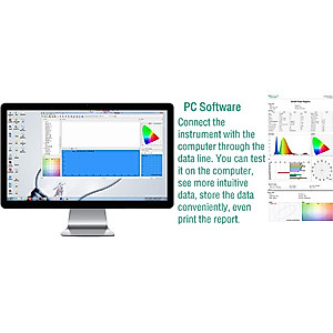 Hopoocolor OHSP350IR 380-1050nm Spectrometer LED Wavelength Meter Spectrometer Handheld 1000nm with PC Software