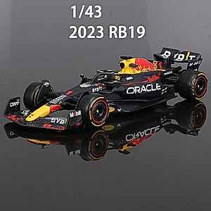 JODIYAAH Bburago 1:43 2023 F1 Red Bull RB19 1# Max Verstappen Ferrari Mercedes Formula Racing Alloy Car Diecast Model (RB19 1#)