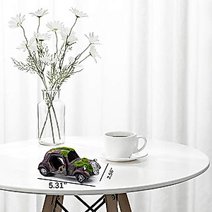 AUEAR, Aquarium Resin Car Ornament Truck Fish Tank Decorations Imitation Car Wreck Decor with Flocking Moss