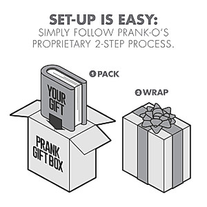 Prank Pack, Squat & Trat Prank Gift Box Prank Gift Box, Wrap Your Real Present in a Funny Authentic Prank-O Gag Present Box | Novelty Gifting Box for Pranksters