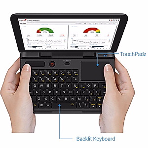 [1TB M.2 SSD Version] GPD Micro PC- 6 Inches Handheld Industry Laptop Mini PC Win 10 Pro,Pocket Mini Portable PC Computer Notebook,8GB RAM