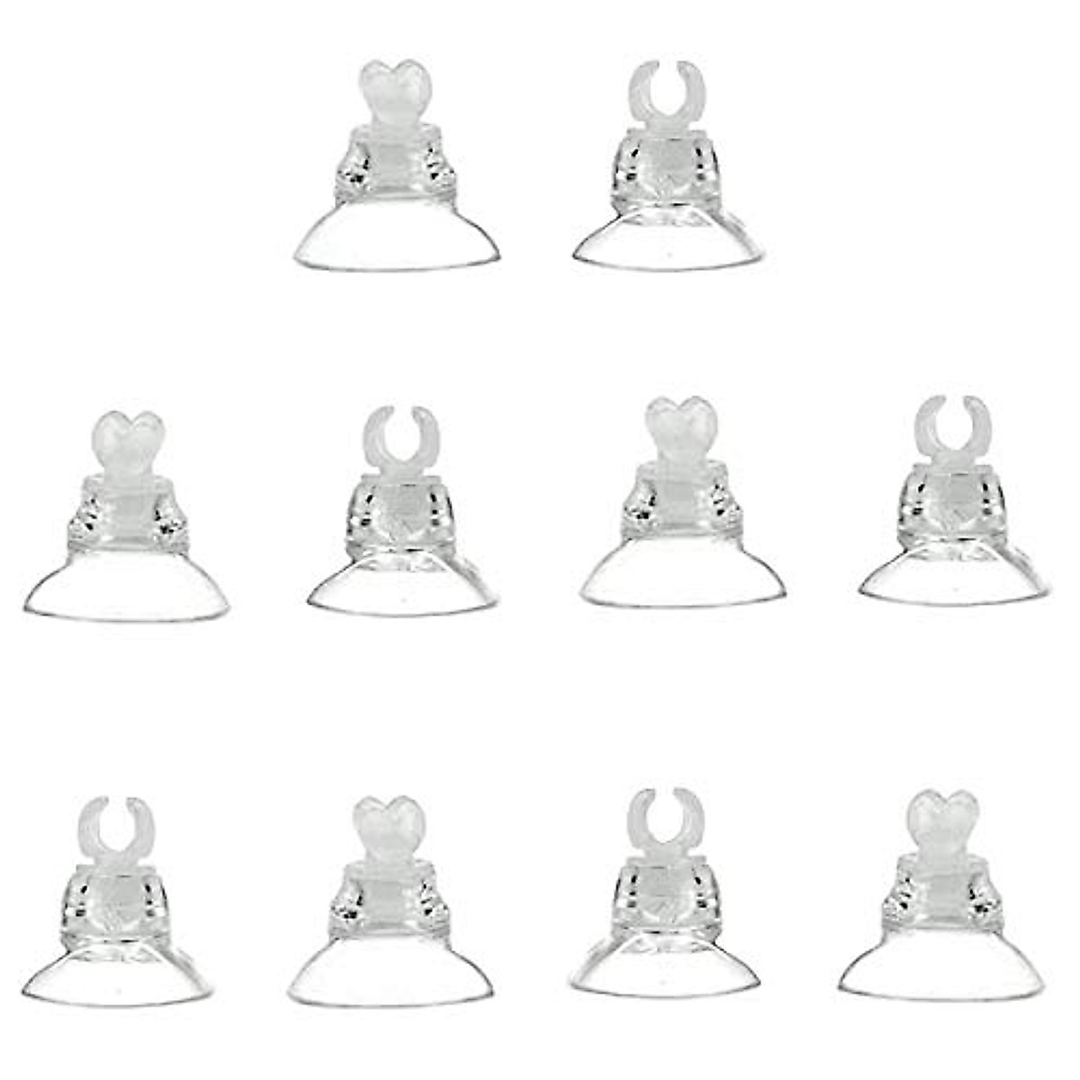 JZMYXA Aquarium Suction Cup Clips Air Tube Holders for Fish Tank,10 Pieces, Fit Tube/Lighting Wire Outer Diameter 0.2-0.23 Inch.