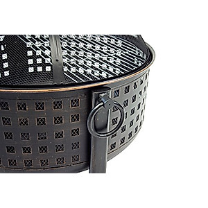 Pleasant Hearth OFW821RC Langston 12" Deep Bowl Fire Pit