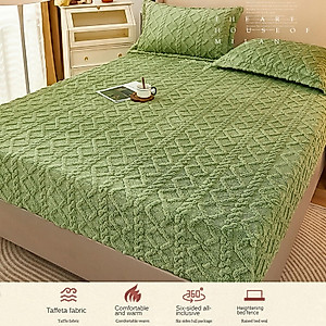 Lyvara Magic Mattress Cover, 2 in 1 Lyvara Luxury Mattress Covers Ftted Sheet for Twin Full Queen King California King Size Bed (Pink+2 Pillowcases, Queen 59.1" × 78.8")