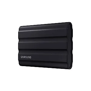 Samsung Portable SSD T7 Shield, 1TB, USB 3.2 Gen.2, 1050MB/s Read, 1000MB/s Write, Robust External Hard Drive Outdoor for Mac, PC and Smartphone, Black, MU-PE1T0S/EU