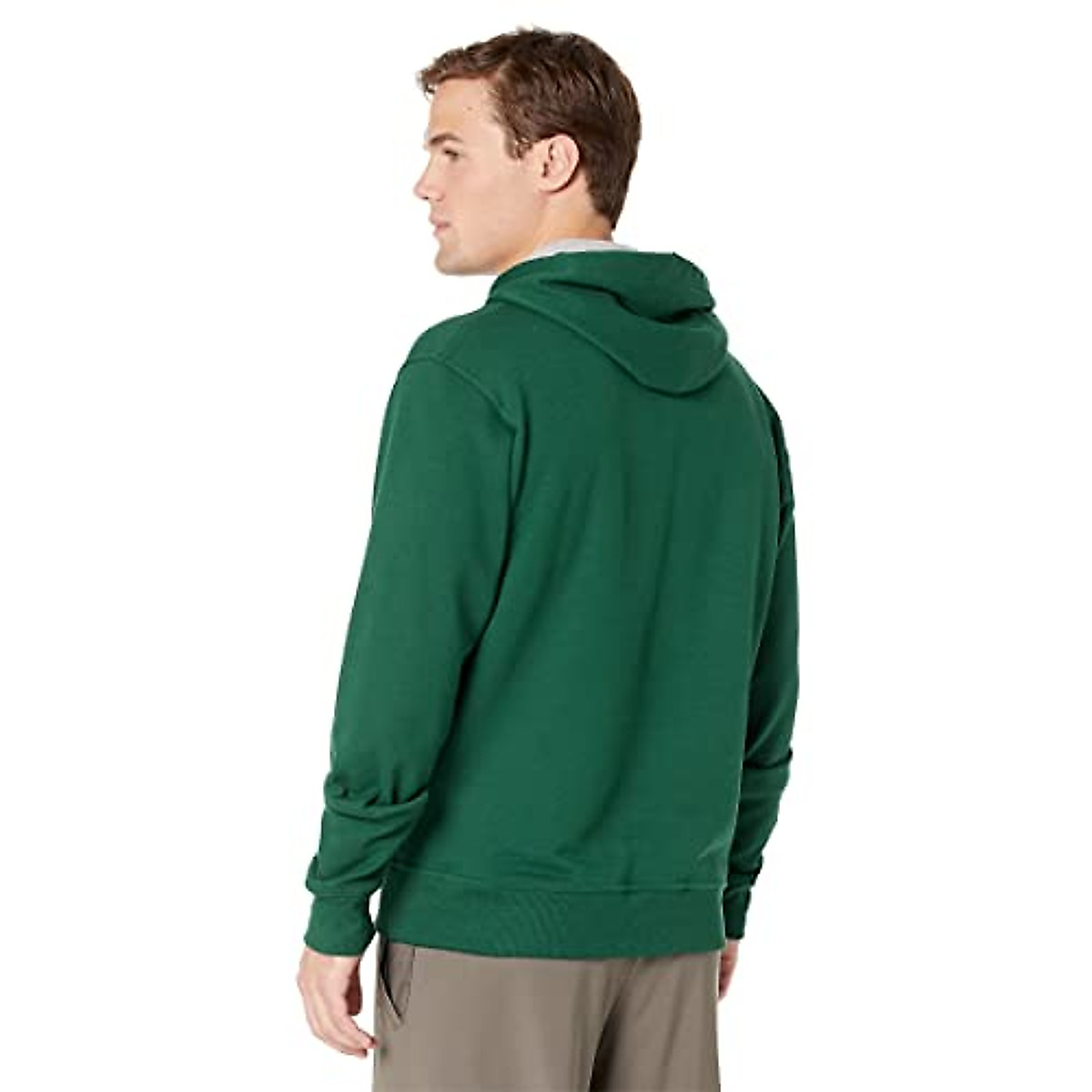 Champion Men's Powerblend Fleece Hoodie, C Logo Retired Colors, Forest Peak Green C Logo, X-Large