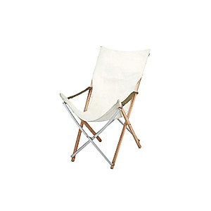 Snow Peak Take! Bamboo Chair Long, Sturdy Washable Canvas, Laminated Bamboo and Aluminum Framework, LV-086
