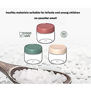 Glass Jar with Scew Lid, Overnight Oats Jars, Condiment Salad Dressing Sauce Meal Prep Containers, 10oz Wide Mouth Food Jars for Baby Food Snacks Sugar Spice, Glass Food Storage Containers Airtight