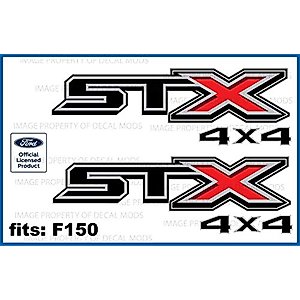 Decal Mods STX 4X4 Decals Stickers for Ford F150 (2015-2020) - F (Set of 2) Officially Licensed | FH2A1