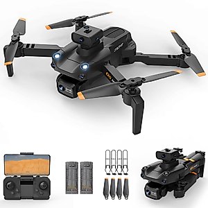 Geniboom Drone for Adults Obstacle Avoidance Video Small Foldable Aerial Drones for Kids 8-12 with Camera Hobby RC Quadcopter Drine Headless Mode One Key Take Off/Land