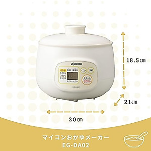 Zojirushi microcomputer porridge maker cup 5 cups of EG-DA02-WB White