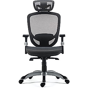 MyOfficeInnovations 24328579 Mesh Computer and Desk Task Chair, Charcoal