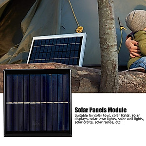 4pcs 1W 5.5V Polycrystalline Solar Panel, High Efficiency Module Off Grid PV Power for Battery Charging, Boat, Caravan, RV 95 x 95mm