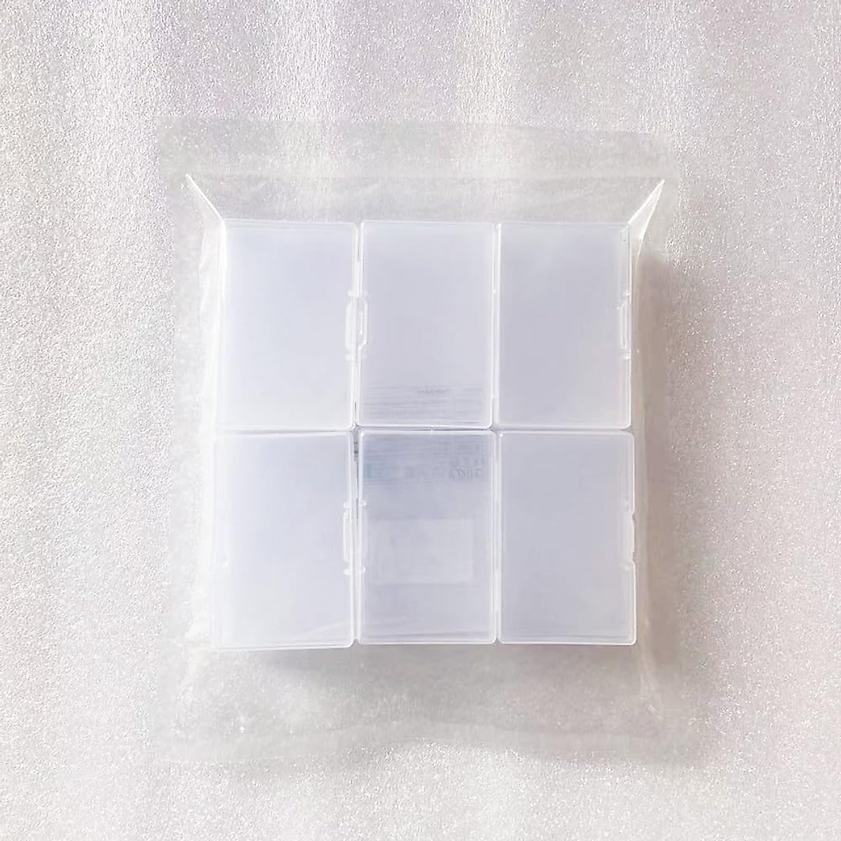 Gebildet 12 Pcs Small Clear Case, Rectangular Plastic Storage Containers Box with Lid for Pills, Jewellery, Herbs, Tiny Bead, Craft Items