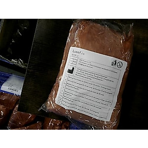 Lusofie 1Pc Shaggy Plush Faux Fur Fabric Precut Strips 4x100inch Orange Fur Fluffy Fuzzy Craft Fur for Gnomes Beard Santa Claus Hair Dwarf Cosplay Costume DIY Craft Decoration (Orange)