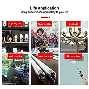 Neon Tube Tester,LED Tester,Battery Powered Portable Handheld Universal Neon Tube Lamp Fluorescent Light Bulb Tester,Lamp Diagnostic Detector,for Testing Various Lamp Light Tube(No Battery Included)