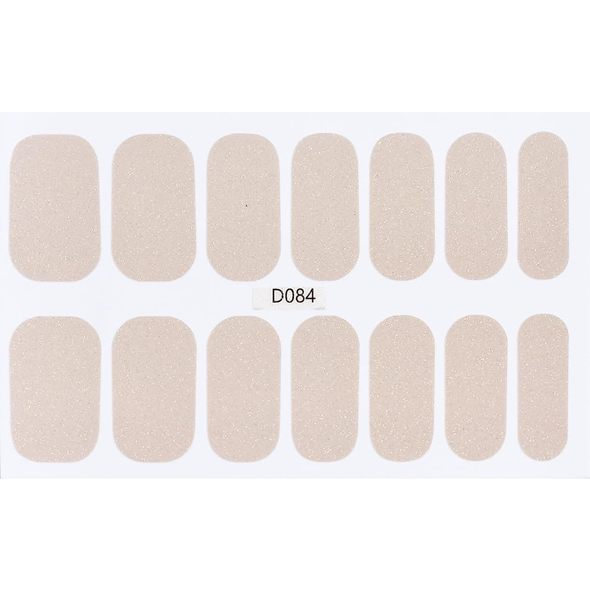 112 Pieces Thin Semi-Cured Gel Nail Strips Solid Full Wrap Nail Polish Strips Sticker Gradient Glitter Self Adhesive DIY Art Decals Strips for Women Girls DIY Craft Decoration Tips（8 Sheets）.