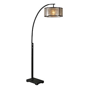 Uttermost Cairano Oil-Rubbed Bronze Metal Arc Floor Lamp