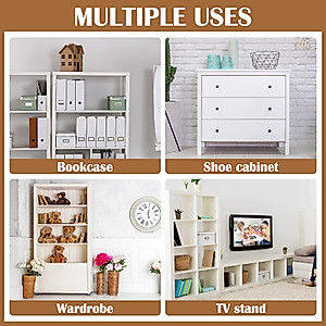 Oudain 6 Sets Anti Tip Furniture Straps Furniture Anchors Furniture Wall Anchor Straps for Pet Proofing 500 Pound Nylon Strap Furniture Anchor for Home Dresser, Shelves, Bookcase, TV