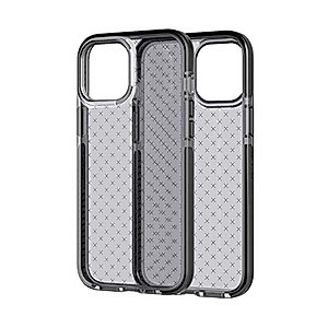 tech21 Evo Check Case for Apple iPhone 12 Pro Max with 12 ft Drop Protection, Smokey/Black