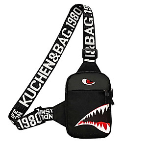 WRLDMCWLQ Shoulder Bag Sling Bag Men Women Small Bag Crossbody Bag Casual Phone Chest Bag for Travelling Hiking