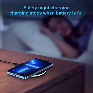 2Pack 15W Wireless Charger Fast Charging Pad Compatible Samsung Galaxy S24 S23 S22 S21 S20 Ultra 5G FE S10 S9 S8 S7 S6, Note 20 10 9 8, Z Fold4/3/2, Z Flip4, Google Pixel 7 6 Pro 5 4, iPhone 14 13