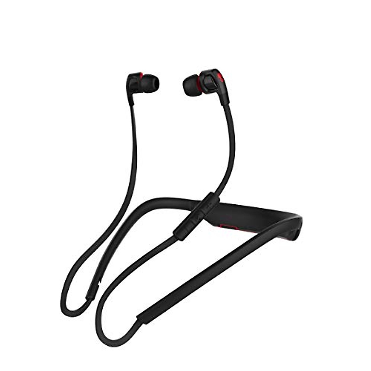 Skullcandy Smokin' Buds 2 In-Ear Bluetooth Wireless Earbuds with Microphone -Black/Red (Certified Refurbished)