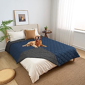 SUNNYTEX Waterproof & Reversible Dog Bed Cover Sofa, Couch Cover Furniture Protector for Pets(68 * 82")