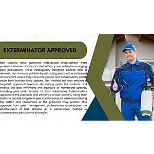 Large Rat Bait Stations 2- Pack | Mouse Bait Station for Home Garden| Rodent Bait Station for Indoor and Outdoor Use | Exterminator Approved | Safe for Family and Pets (Bait is not Included)