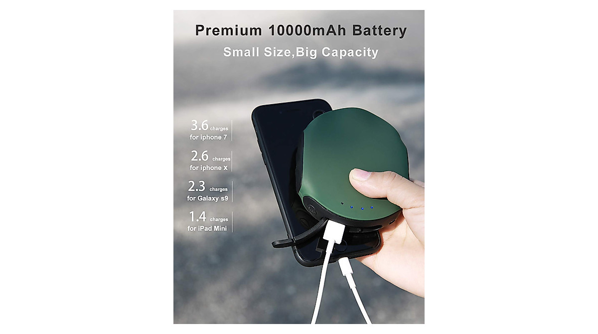ABFOCE 10000mAh Waterproof Charger - Compact & Reliable