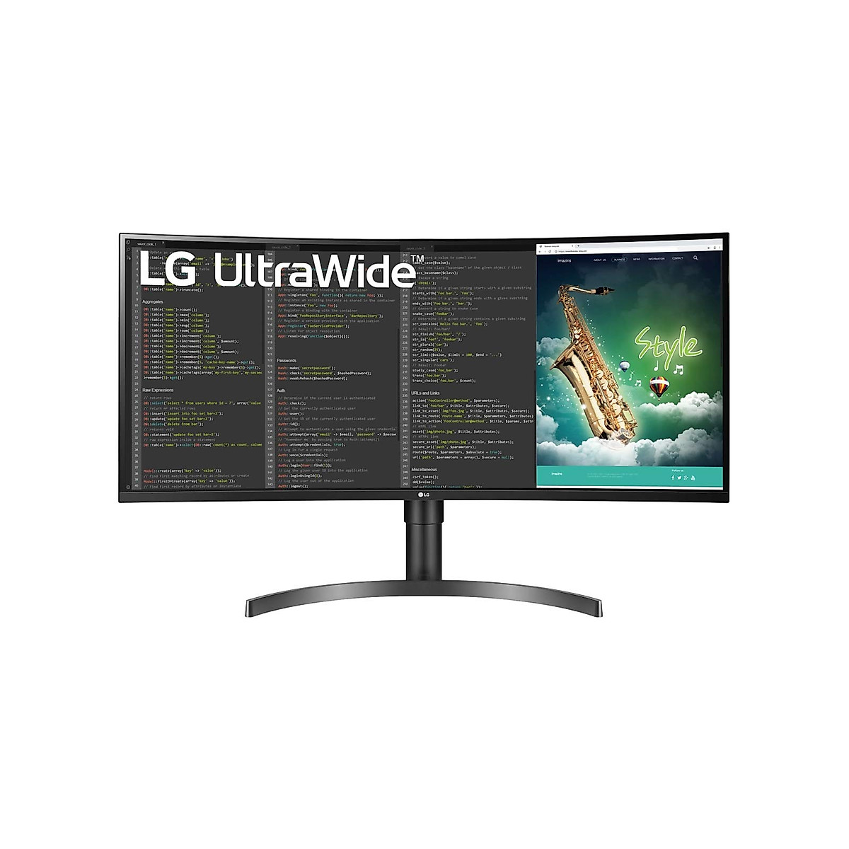 LG 35” VA HDR QHD UltraWide Curved Monitor, Black (35BN75C-B) (Renewed)