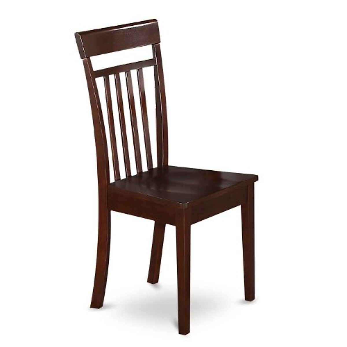 East West Furniture CAP5S-MAH-W 5 Piece Dinette Set for 4 Includes a Rectangle Room Table and 4 Kitchen Dining Chairs, 36x60 Inch, Mahogany