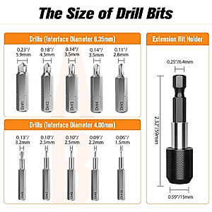 Nuovoware Damaged Screw Extractor Set, 22 PCS Easy Out Stripped Screw Extractor Kit, All-purpose HSS Broken Screw Remover Set with Magnetic Extension Bit Holder & Socket Adapter