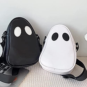 Juoxeepy Halloween Crossbody Bag Purse Halloween Ghost Purse for Women Girls Funny Ghost Crossbody Shoulder Bag