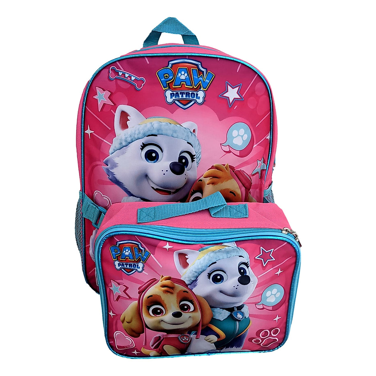 Group Ruz Nickelodeon Girl Paw Patrol 16" Backpack With Detachable Matching Lunch Box