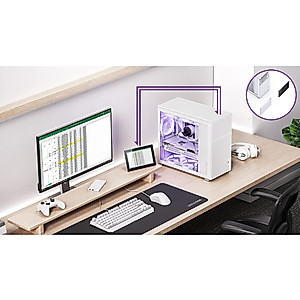 JONSBO D41 MESH SC White ATX Computer Case with Screen,ATX/M-ATX Mainboard/Support RTX 4090(335-400mm) GPU 360/280AIO,Power ATX/SFX: 100mm-220mm Multiple Tool-Free Design,White