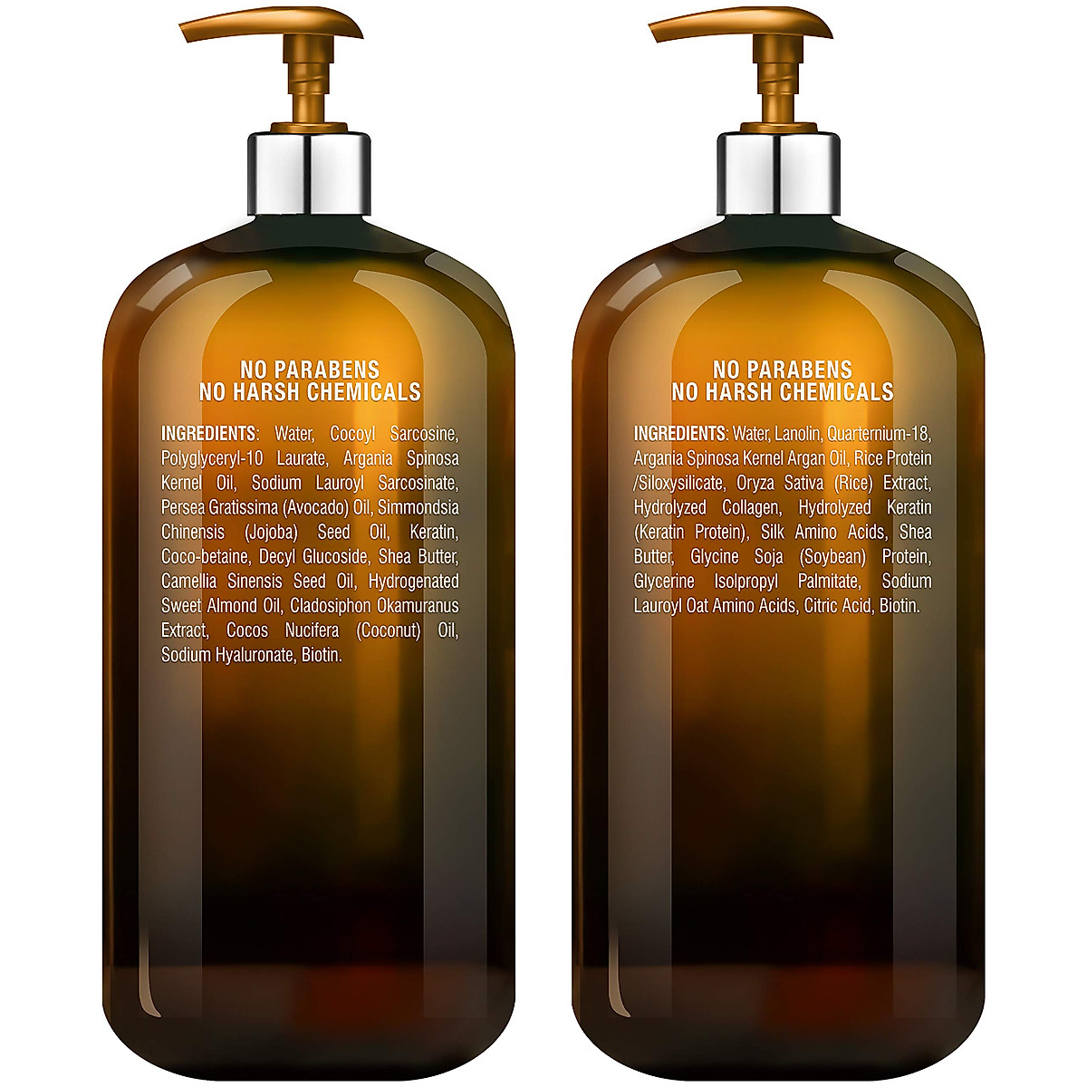 MAJESTIC PURE Argan Oil Shampoo and Conditioner Set | Nourishing & promotes Soft and Silky Hair | Sulfate Free | For All Hair Types, Men and Women - 2 x 16 fl oz