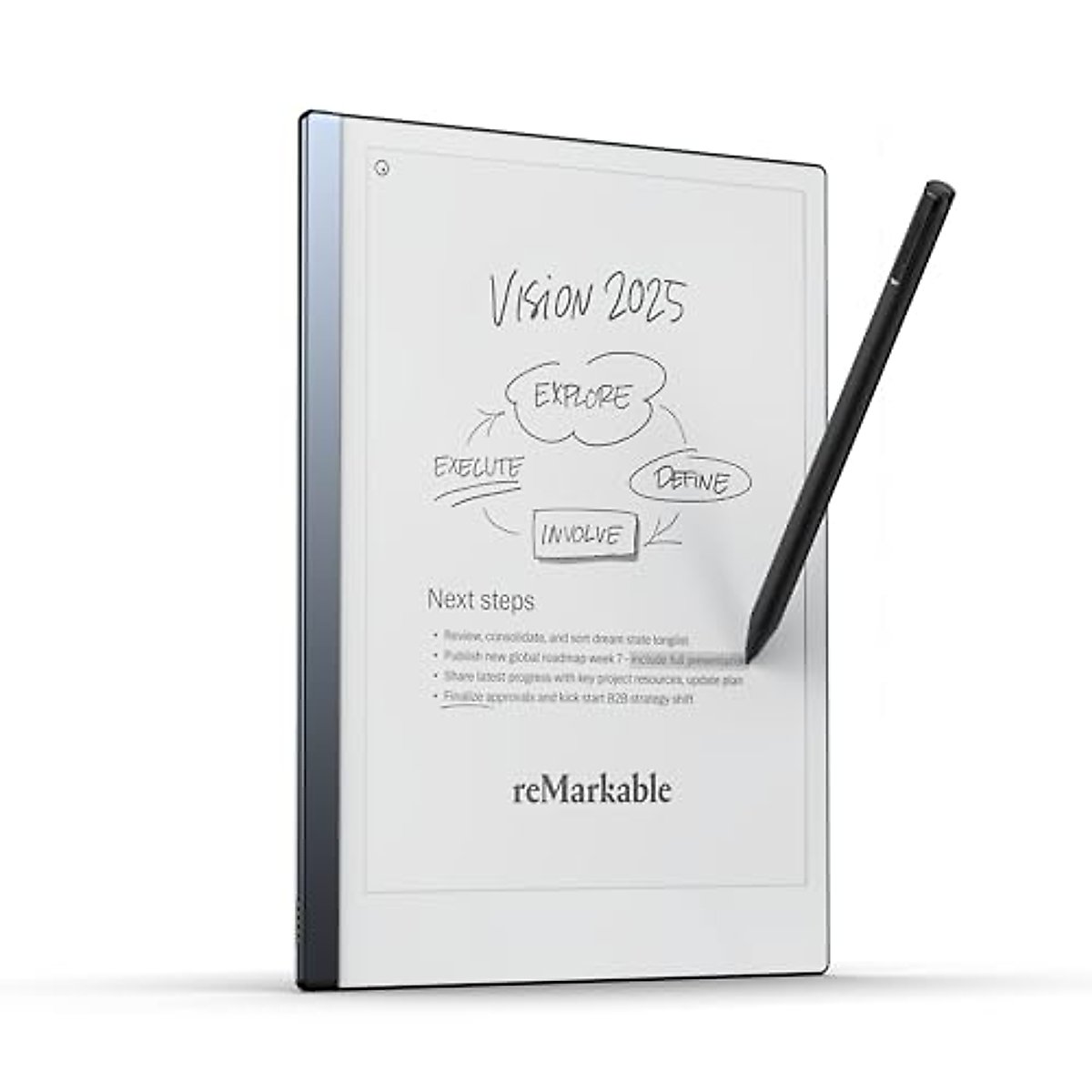 reMarkable Starter Bundle – reMarkable 2 is The Original Paper Tablet | Includes 10.3” reMarkable Tablet, Marker Plus Pen with Built-in Eraser, and 1-Year Free Connect Trial