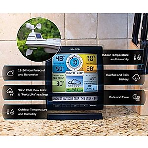 AcuRite Smart Weather Station with Remote Monitoring Compatible with Amazon Alexa (01012M), Internet Connected