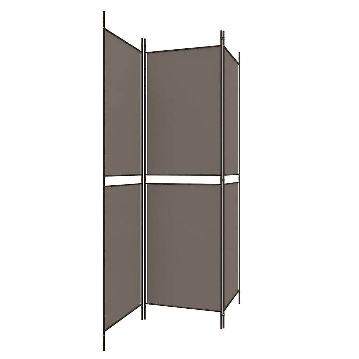 GOLINPEILO 3-Panel Room Divider, Folding Partition Privacy Screens, Freestanding Fabric Room Panel, Portable Folding Room Divider Wall for Office, Room,Restaurant, Anthracite 59.1"x70.9", -4491