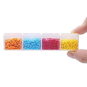 Transparent Diamond Painting Storage Container, 28/56 Grids Storage Box Diamond Art Accessories for Bead Rhinestone