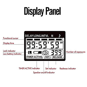 PHOTOOLEX Intervalometer Digital Camera Remote Shutter Release Controller LCD Timer Control 2.4G Wireless for Canon EOS Rebel T6 T7 80D 70D 60D 60Da 77D T7i T6i T6s SL2 SL1 T5 T3 T5i T4i T3i T2i