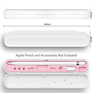 YINVA Pencil Case for Apple Pencil 1st Generation/Apple Pencil 2nd Generation Case Holder, Pen Accessories Storage Case Box Cover Design for Apple iPad Pencil Accessories Tips(Pink)