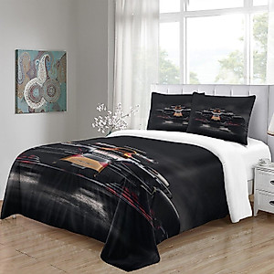 NOLLAM Formula-Racing Racing Breathable Comforter Cover Hidden Zipper Contests Duvet Cover Set with Pillowcases Bedding Set Soft Microfiber Quilt Cover Set for Various Sizes Queens（228x228cm）