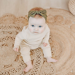 Prohouse 18PCS Baby Nylon Headbands Hairbands Hair Bow Elastics for Baby Girls Newborn Infant Toddlers Kids