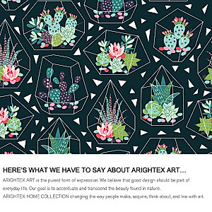 ARIGHTEX Cactus Duvet Cover Set Full Size Geometric Succulents Pattern Pattern Luxury Bedding Set Comforter Cover 1 Duvet Cover and 2 Pillowcases